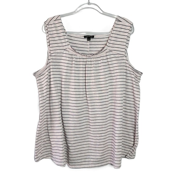 Lane Bryant | Tops | Lane Bryant Plus Size 2224 Striped Square Neck ...